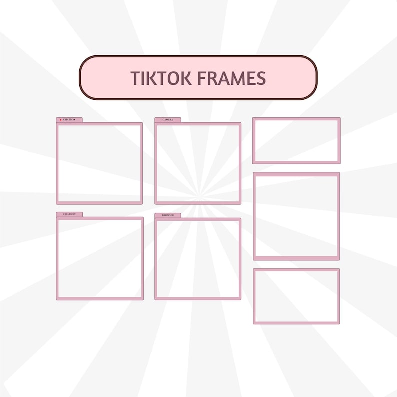 Pink Room Animated Tiktok Live Overlays: Girly Gamer Stream (digital ...