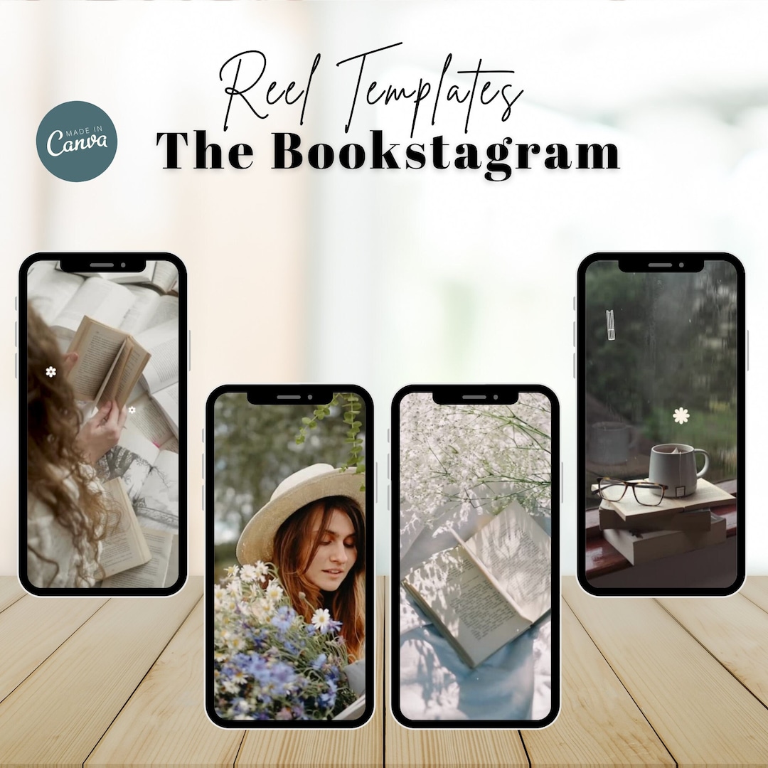 Instagram Reel Template for Book Aesthetic Videos,bookstagram Blogger ...