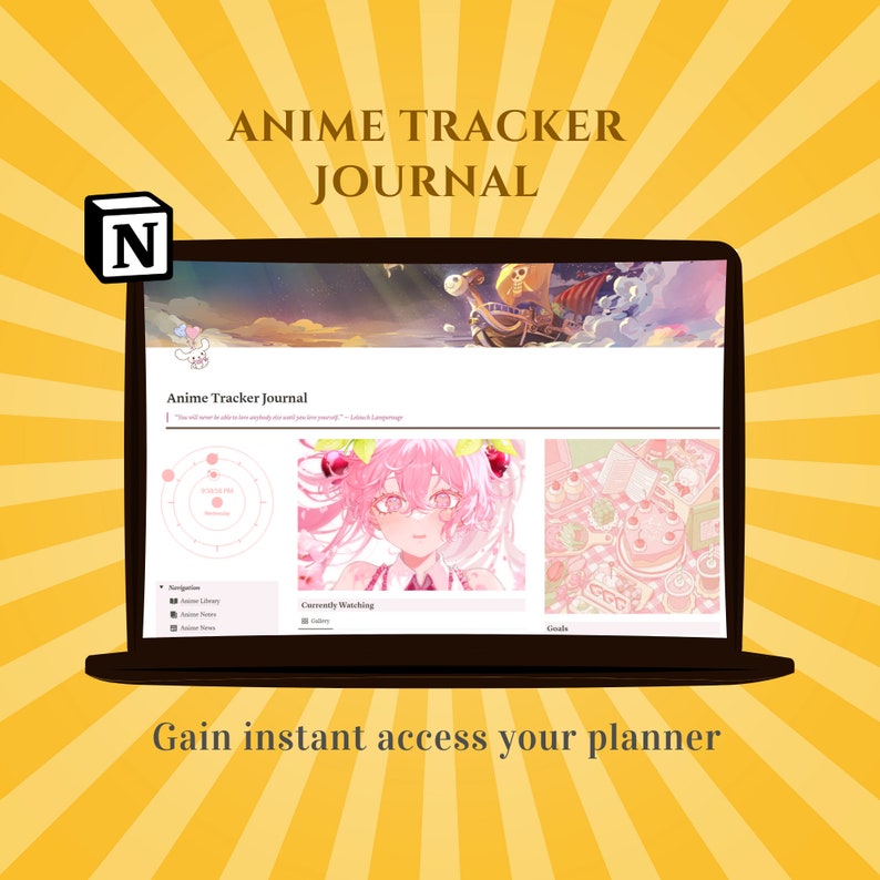 Anime Tracker Notion Template, Dashboard (digital Download) - Etsy