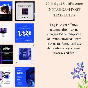 Musician Instagram Post Template,singer Social Media Posts,music ...