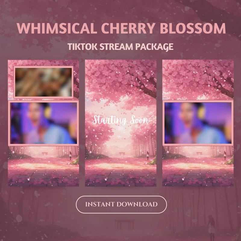 Girly Overlays for Twitch - Etsy