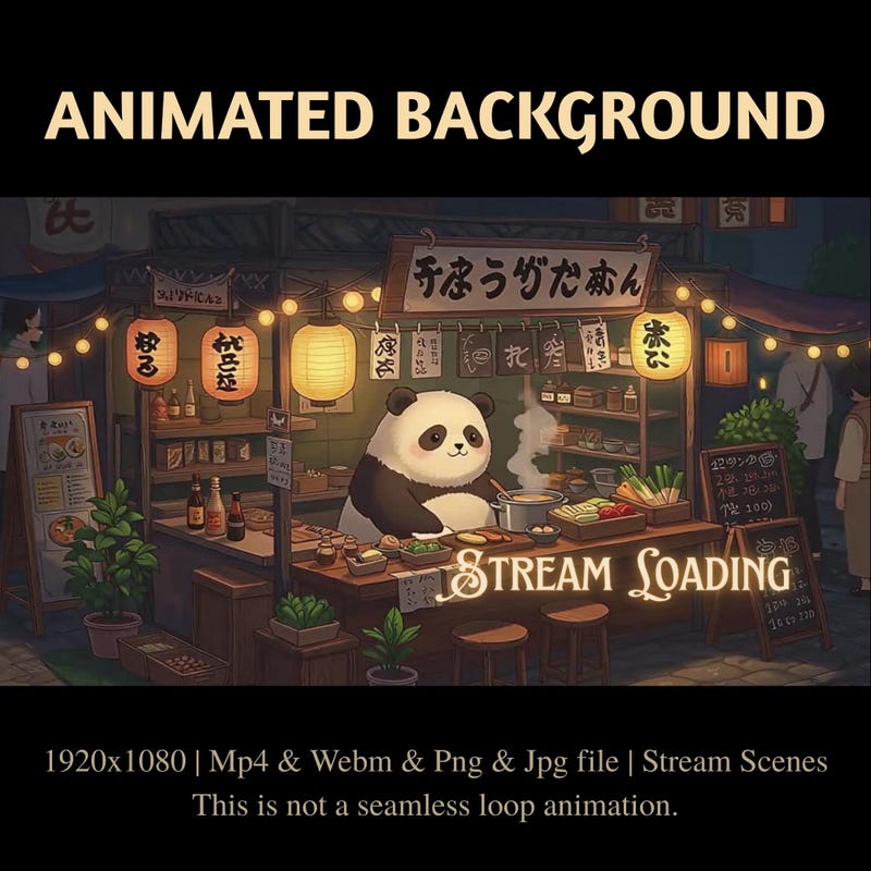 Twitch Animated Ramen - Etsy