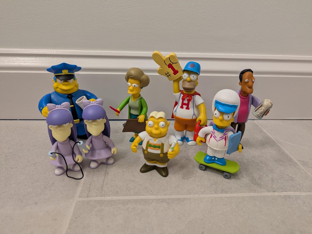 Simpsons 'world of Springfield' Interactive Figures Lot of 7 Loose ...
