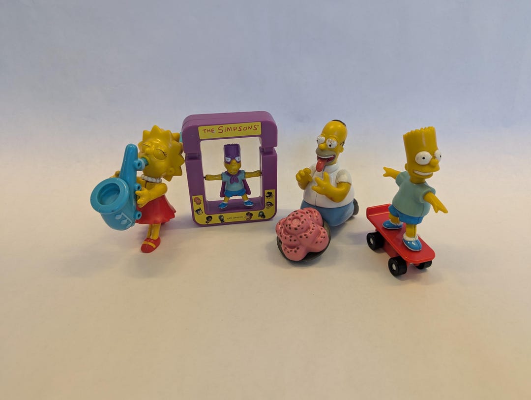 Simpsons Set of 4 Subway 'kids' Pak' Toys 1997 - Etsy