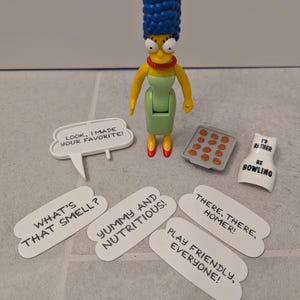 The Simpsons MARGE & NELSON Loose Figures 1990 by Mattel - Etsy