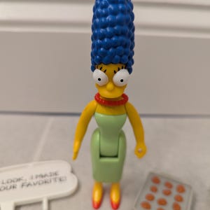 The Simpsons MARGE & NELSON Loose Figures 1990 by Mattel - Etsy