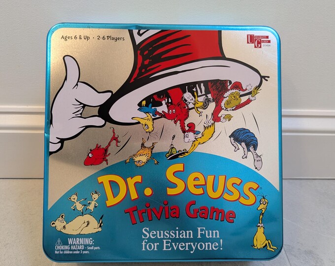 Dr Seuss Trivia Game Board Game in Tin Box - New/unused - Etsy