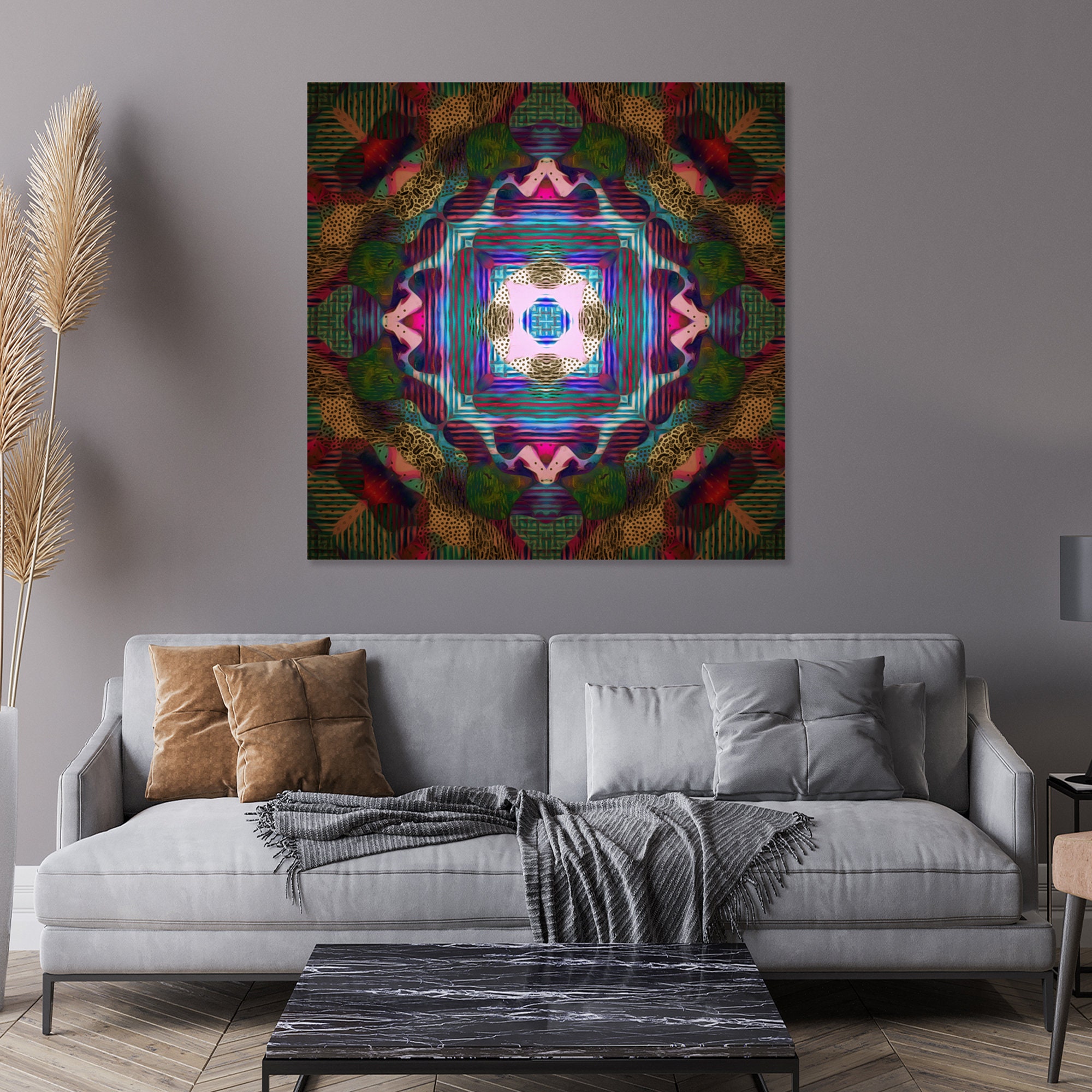 Wall Decor Psychedelic Kaleidoscopic Universe Of Sound Vibrations ...