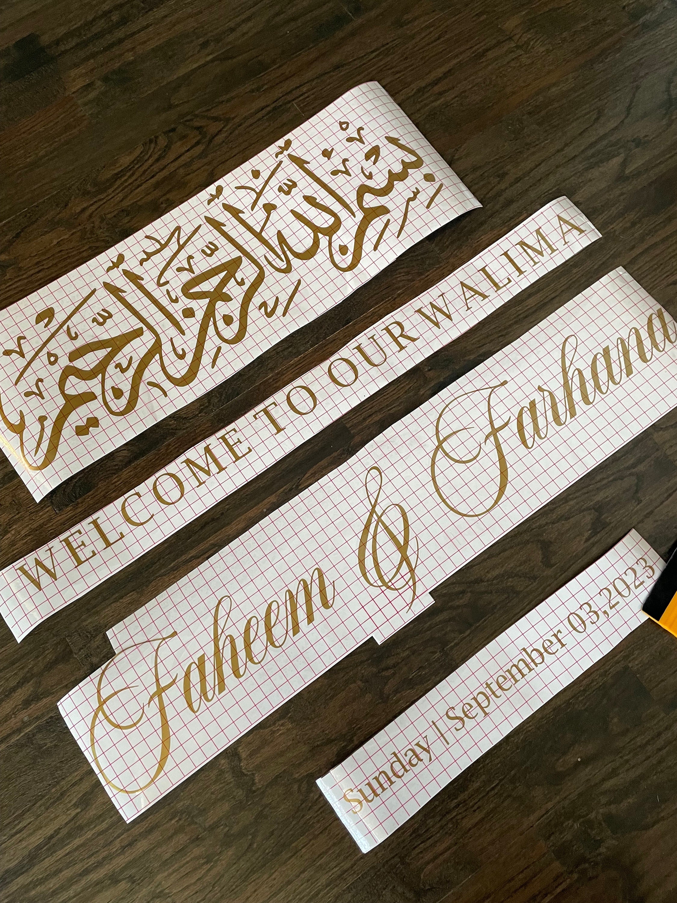 Custom Arabic Acrylic Welcome Sign | Arabic Engagement Sign | Wedding ...