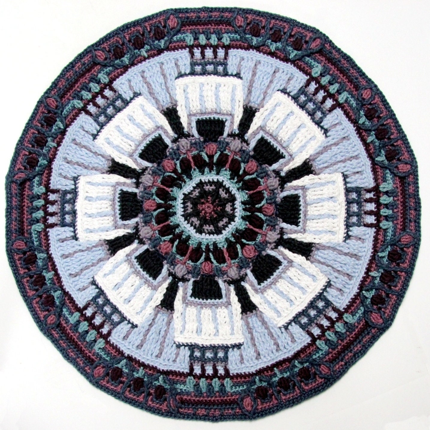 Oriental Poppy Mandala Crochet Step-by-step PDF Tutorial by Tanya Bond ...