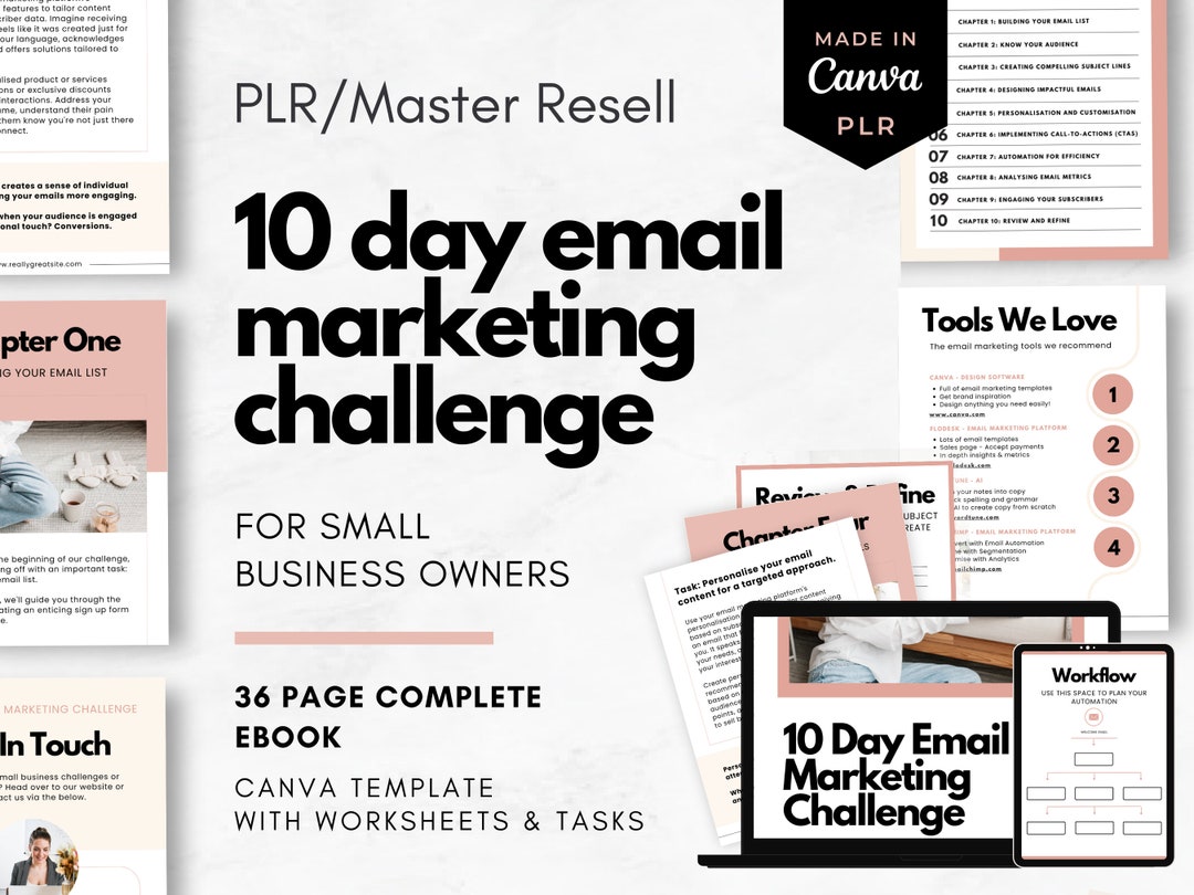 10 Day Email Marketing Challenge | Master Resell Rights Fully Written ...