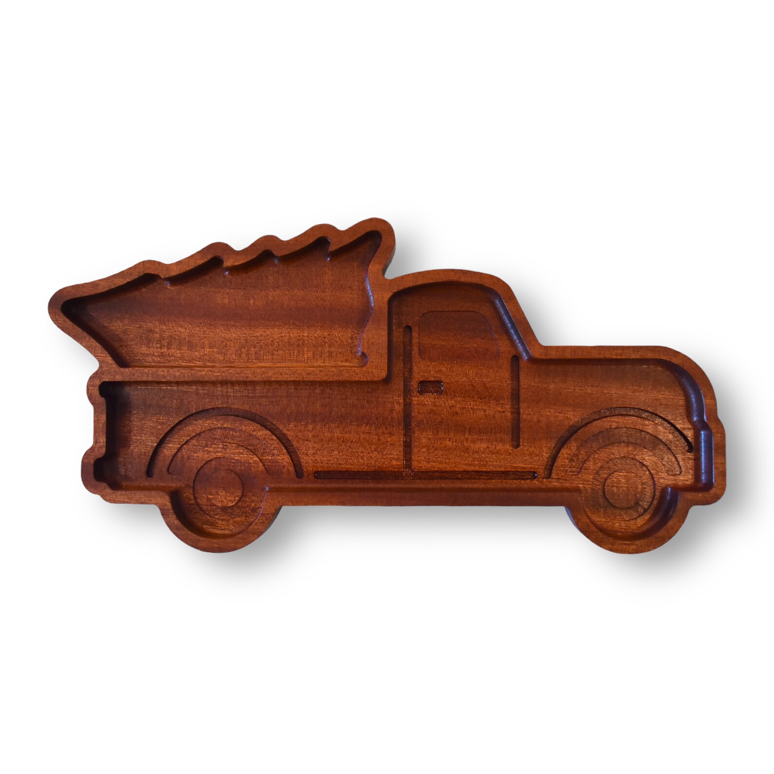 CNC Files for Christmas Candy Tray, Truck & Tree Design, Perfect for ...