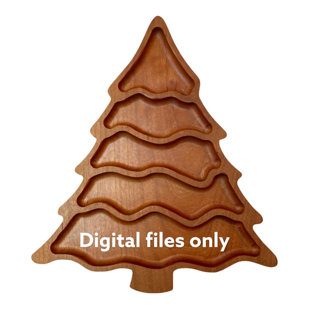 Christmas Tree Tray File - Digital Files ONLY - Svg Dxf Ai Eps Pdf ...