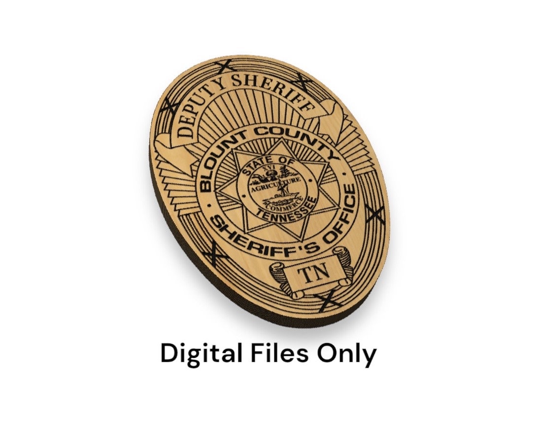 Blount County Sheriff Deputy Badge File - Digital Files Only - Etsy