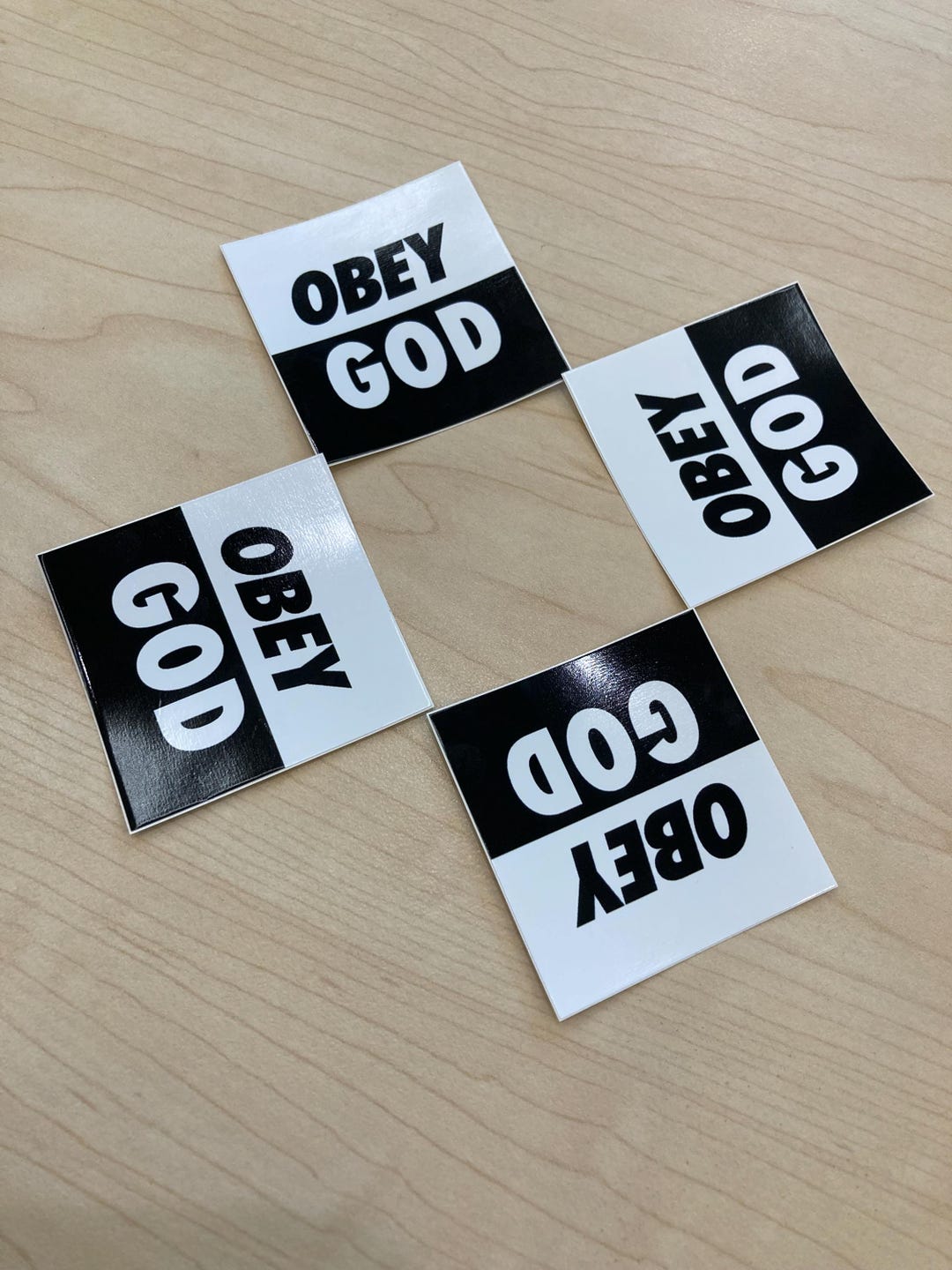 Obey God Vinyl Sticker | Christian Faith Reminder | Waterproof ...