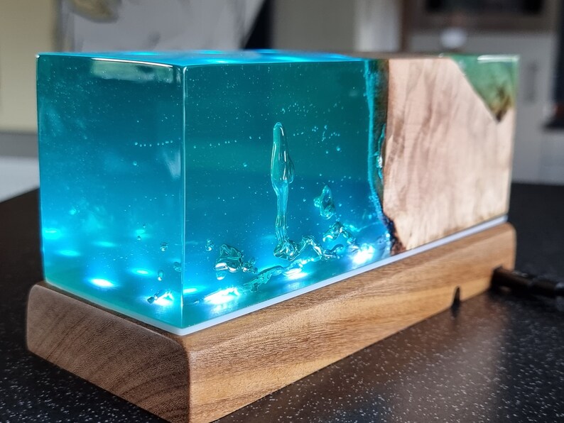 Resin Lamp, Night Light, Epoxy Lamp, Resin Night Light, Epoxy Resin ...
