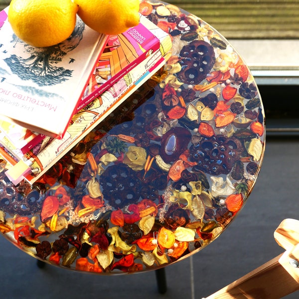 Orange Side Table - Etsy