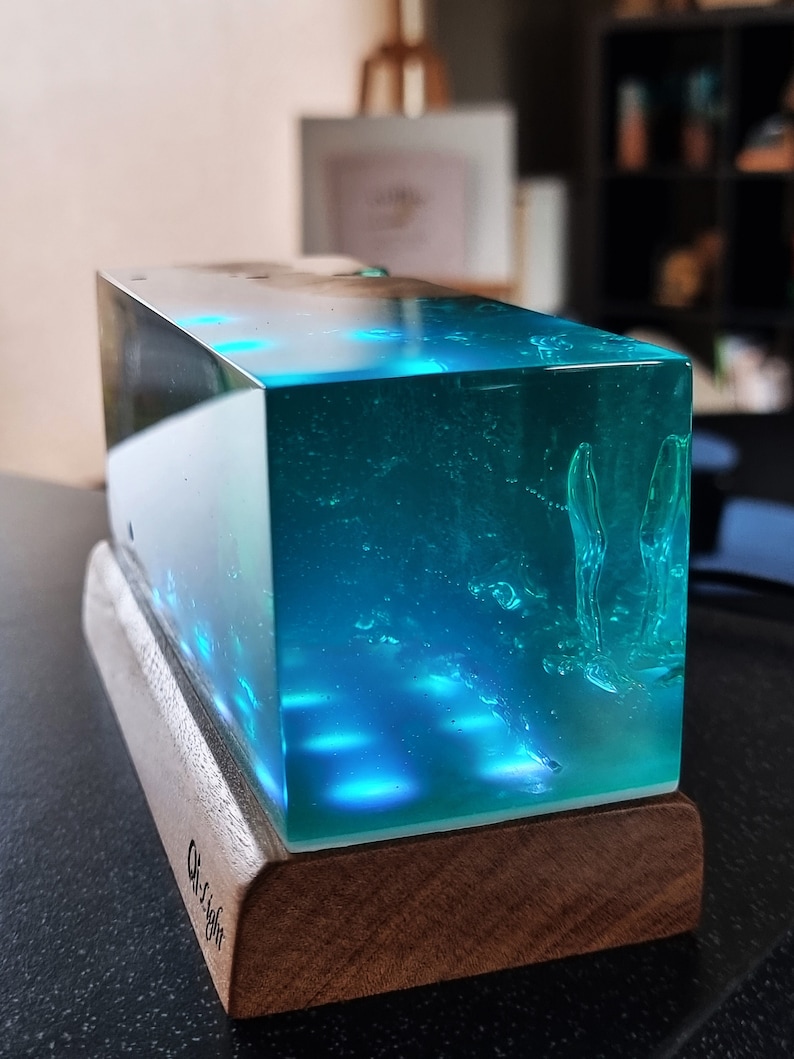 Resin Lamp, Night Light, Epoxy Lamp, Resin Night Light, Epoxy Resin ...