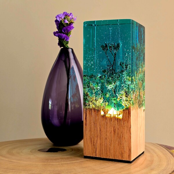Resin Lamp - Etsy UK