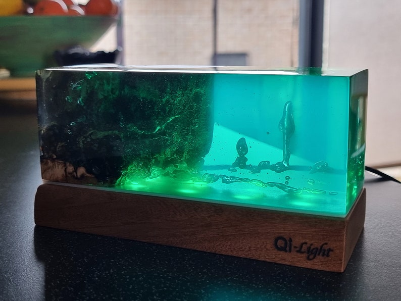 Resin Lamp, Night Light, Epoxy Lamp, Resin Night Light, Epoxy Resin ...