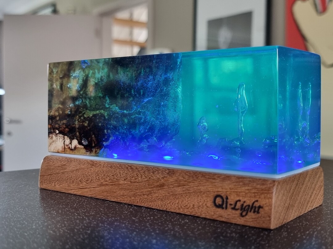 Resin Lamp, Night Light, Epoxy Lamp, Resin Night Light, Epoxy Resin ...