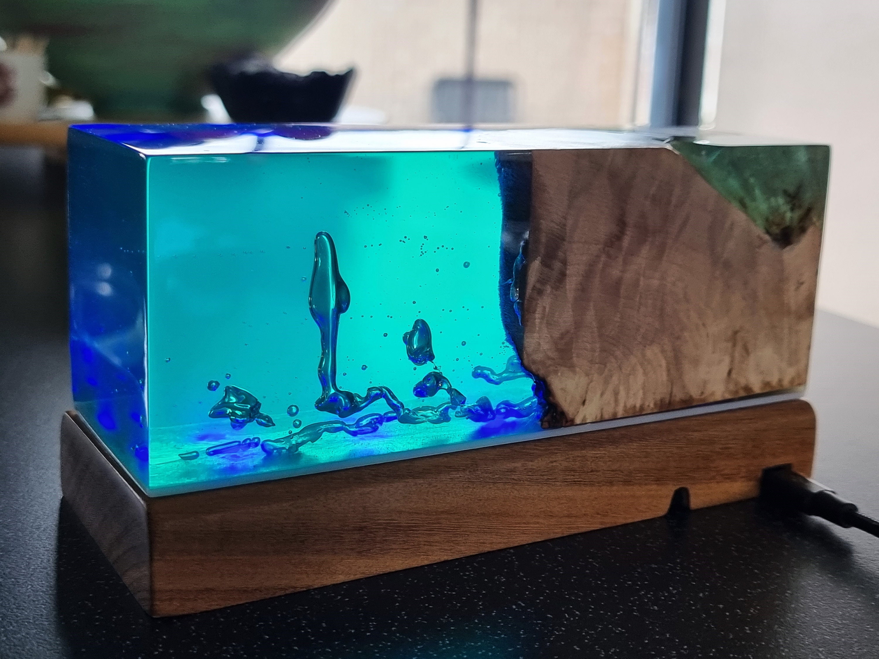 Resin Lamp, Night Light, Epoxy Lamp, Resin Night Light, Epoxy Resin ...