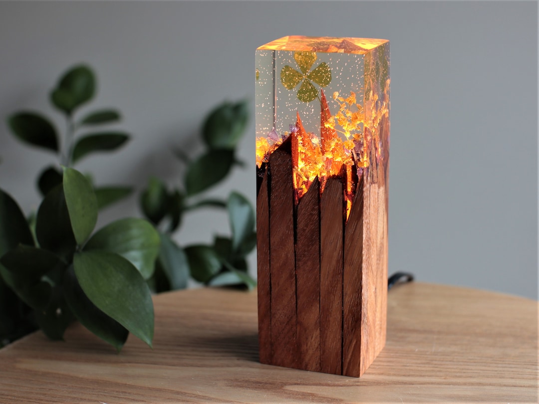 Epoxy Resin Lamp, Table Lamp, Custom Night Light, Resin Light, Night ...
