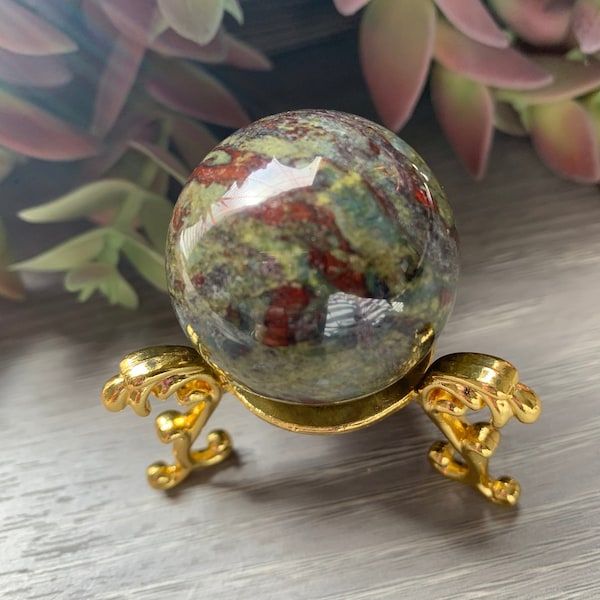 Bloodstone Sphere - Etsy