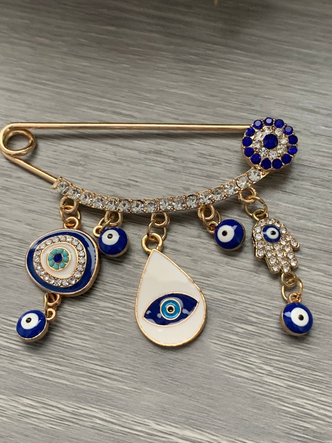 Evil Eye Protection Pin - Etsy