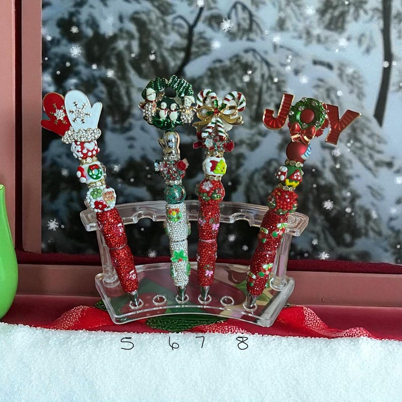 Beadable Christmas Pens – Festive Holiday Writing Fun! - Etsy