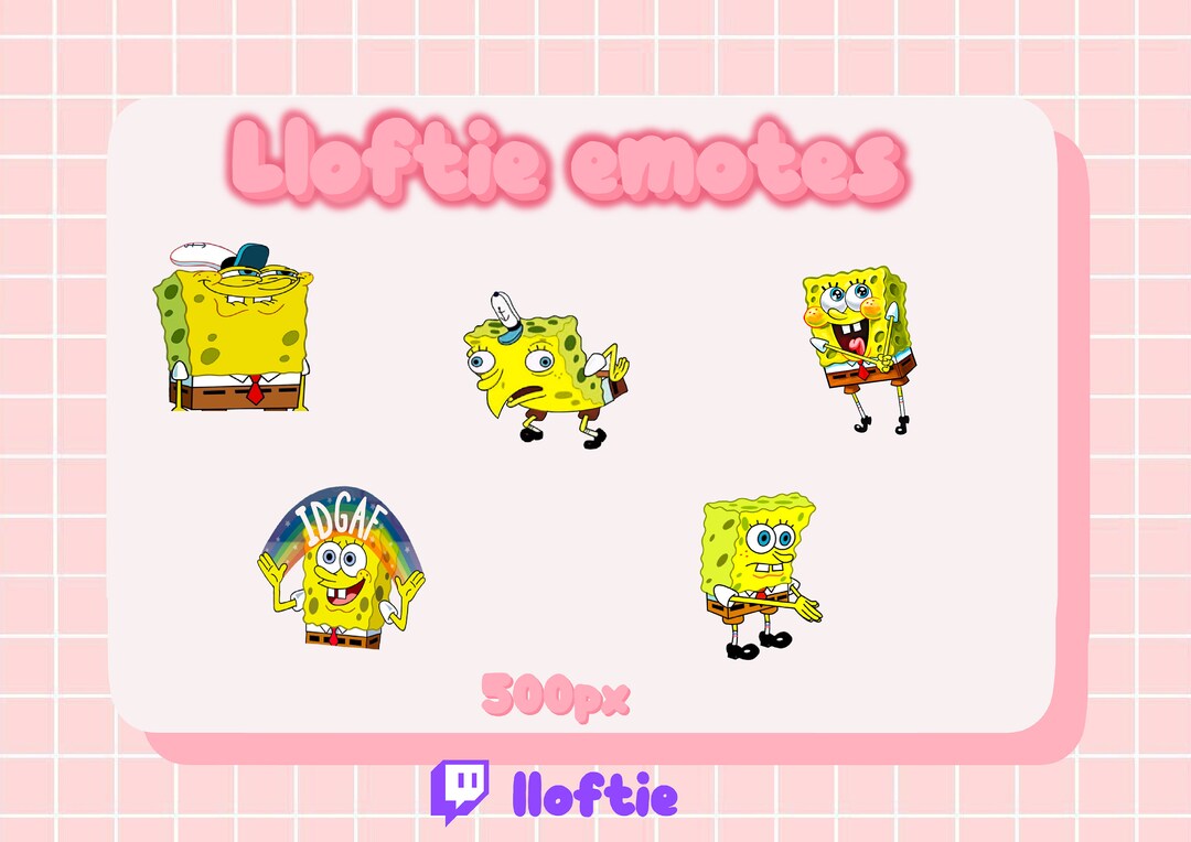 Funny Spongebob Meme Emotes for Twitch / Discord - Etsy