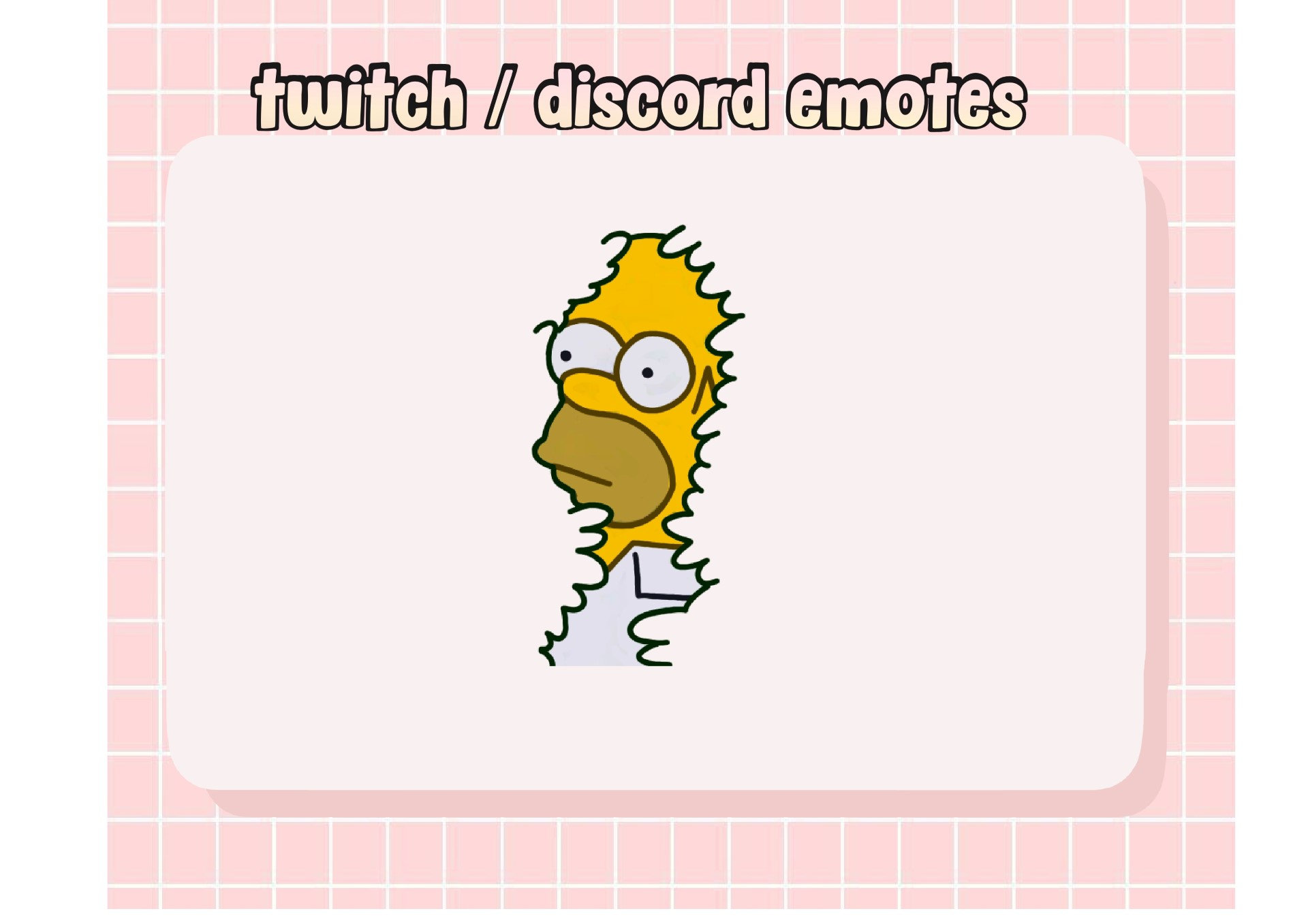 Homer in Bush Lurking Meme Emote for Twitch / Discord - Etsy