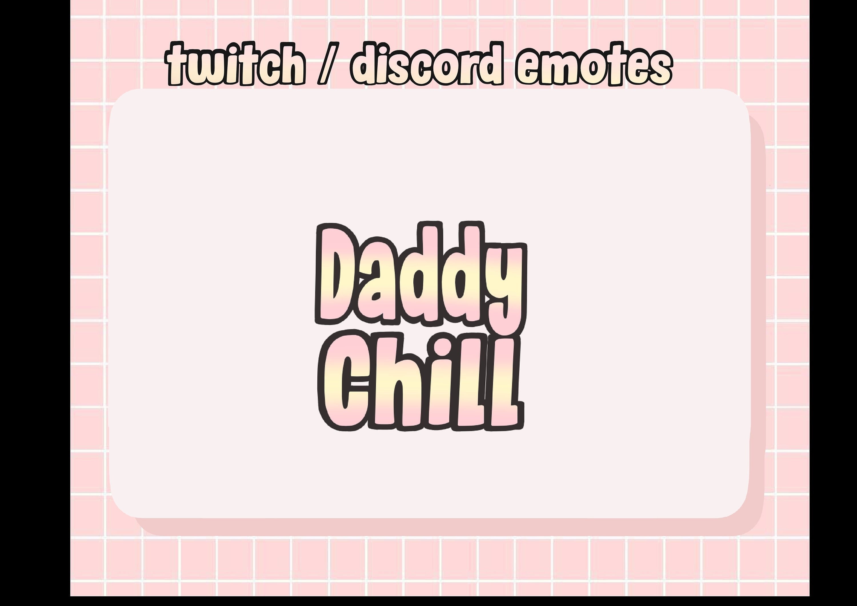 Cute Kawaii Daddy Chill Meme Emote for Twitch/ Discord - Etsy