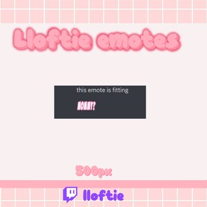 Cute Kawaii MOMMY Text Txt Emote for Twitch / Discord 500px - Etsy