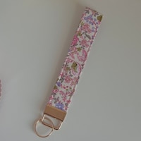 Handmade Floral Coquette Keychain: Pink Pastel Fabric - Etsy
