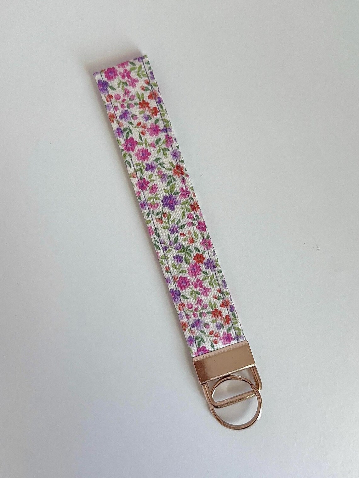 Multi Floral Keychain Handmade Keychain Handmade Wristlet Coquette ...