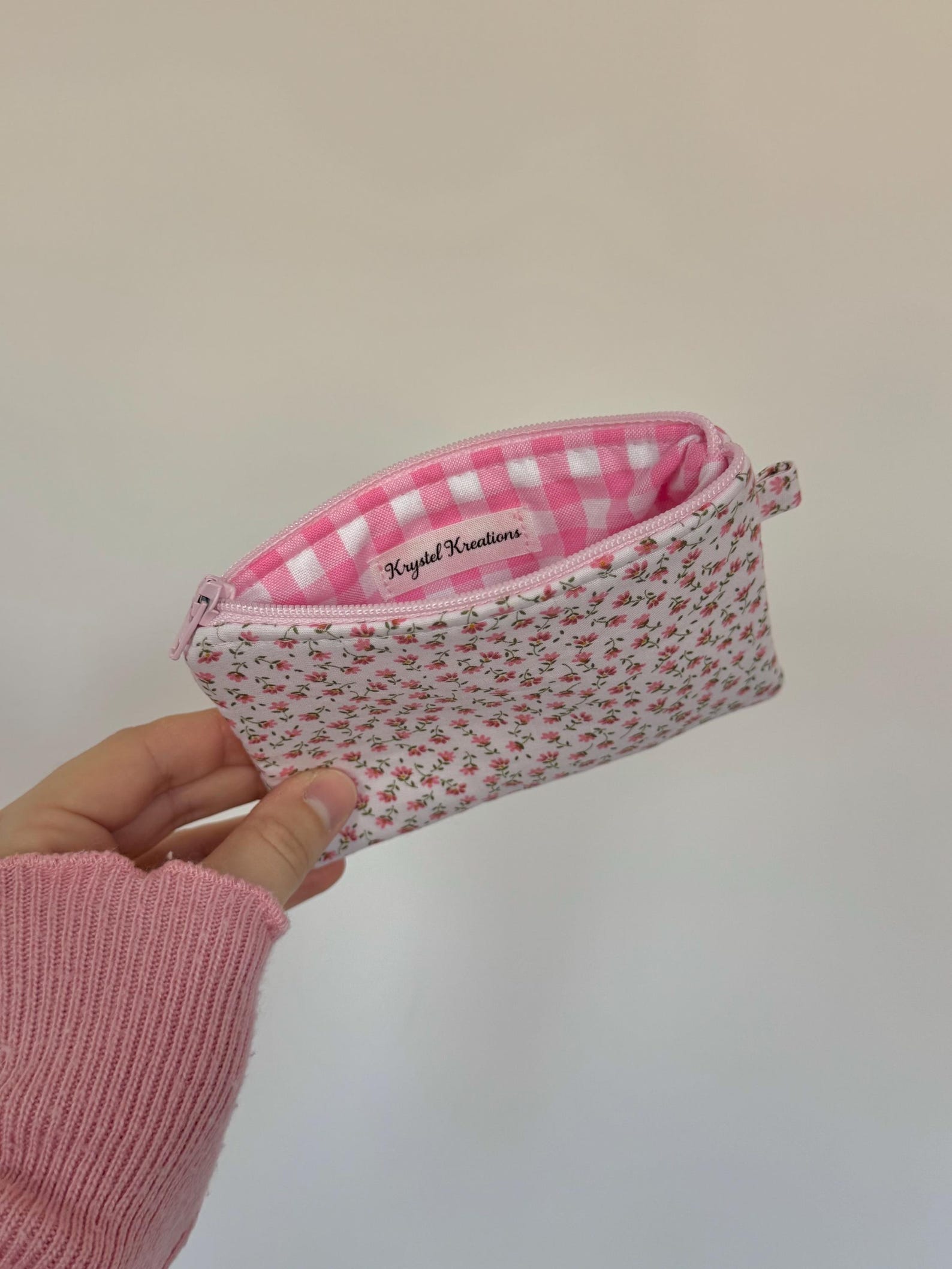 Handmade Floral Cotton Coin Purse: Small Zipper Pouch - Etsy