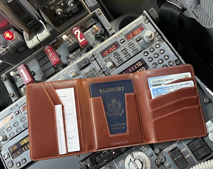 Lindbergh Pilot Passport Wallet - Etsy