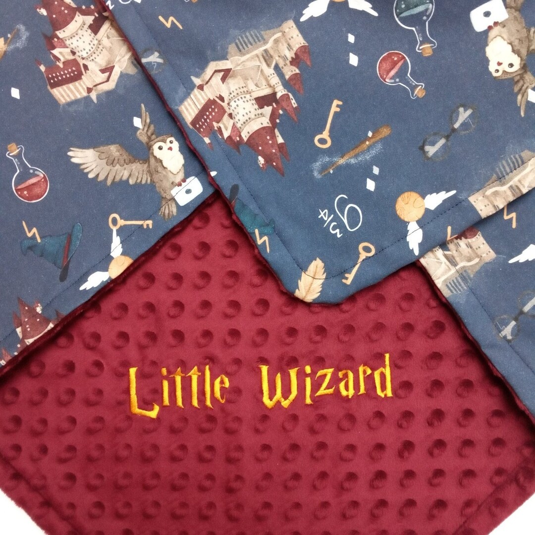 Little Wizard Baby Blanket Personalized Baby Blanket With - Etsy
