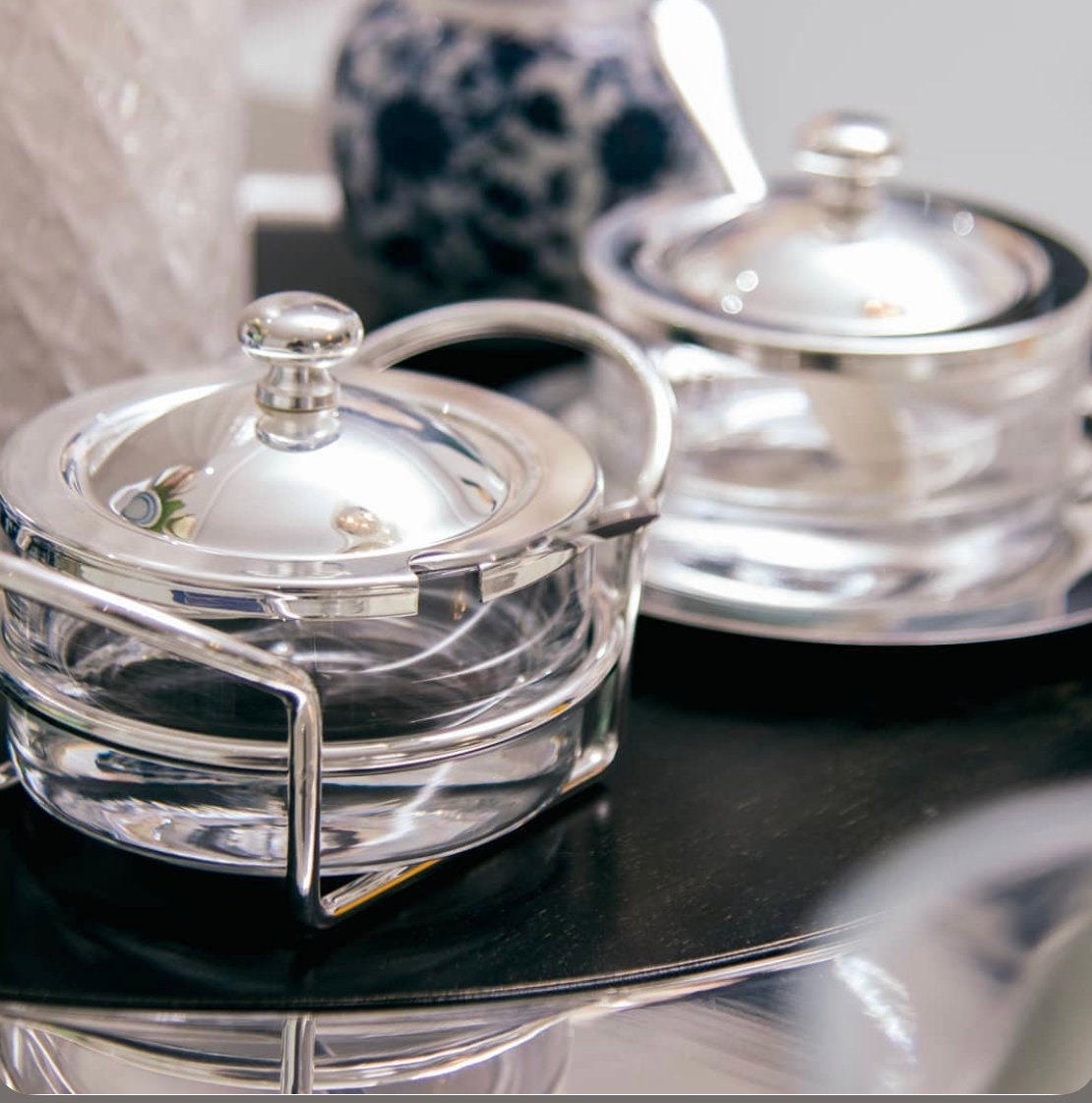 Silver Plate Sugar Bowl With Stand and Spoon - Etsy