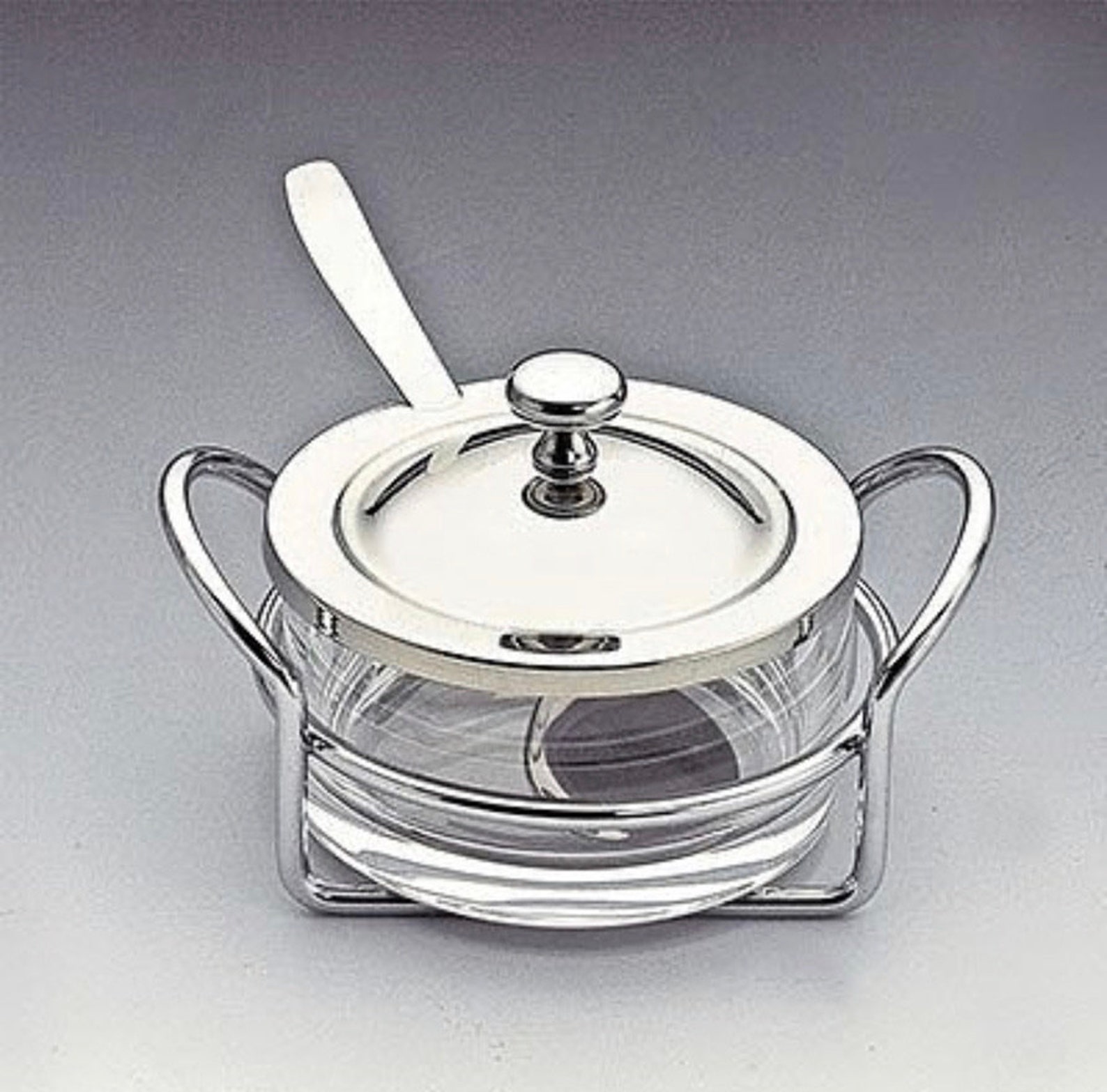 Silver Plate Sugar Bowl With Stand and Spoon - Etsy