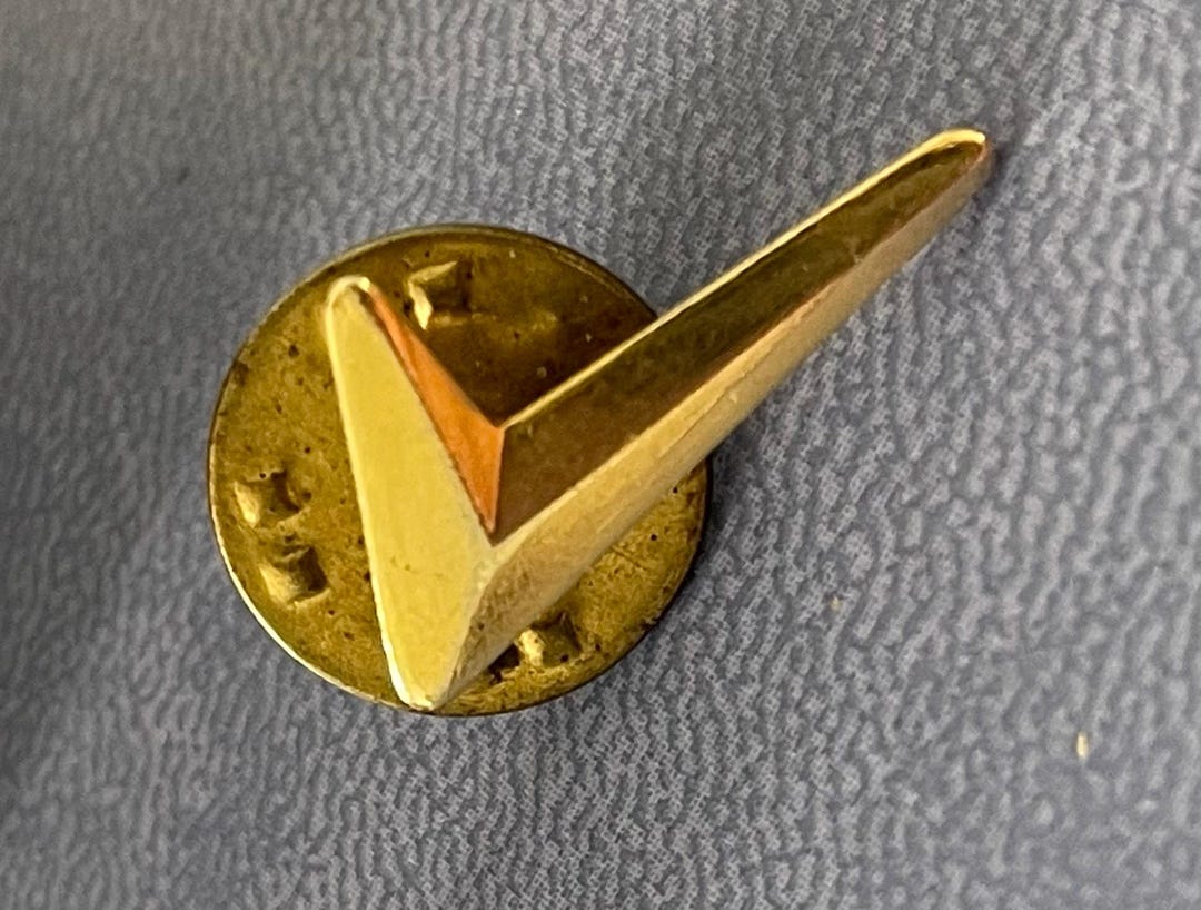 Vintage Check Mark Lapel Pin 1950’s Mid Century Tie Tack Mad Men Style ...