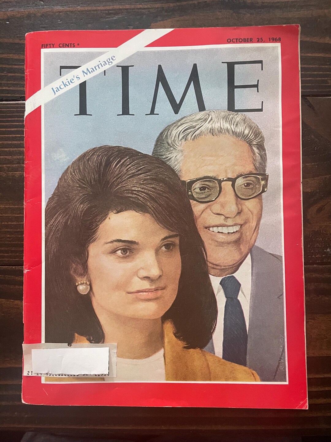 Time Magazine October 25, 1968 Aristotle Onassis Jacqueline Kennedy ...