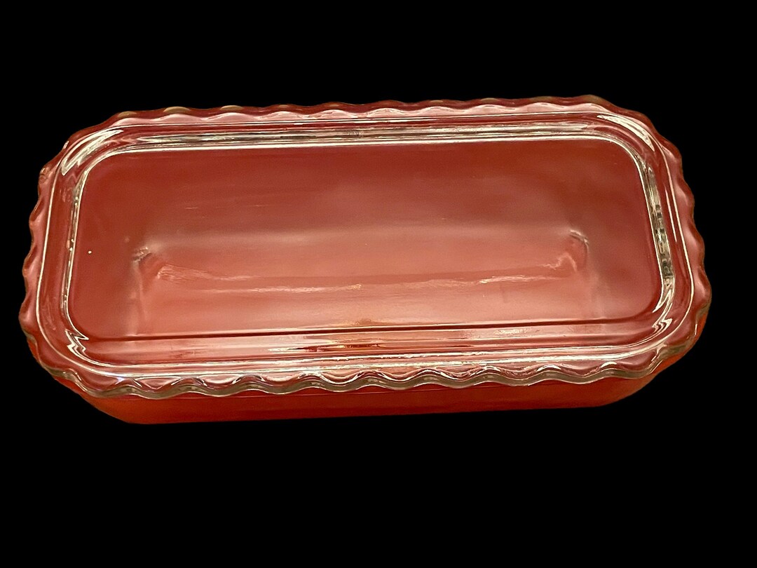 Vintage MCM Glass Refrigerator Container With Clear Glass - Etsy