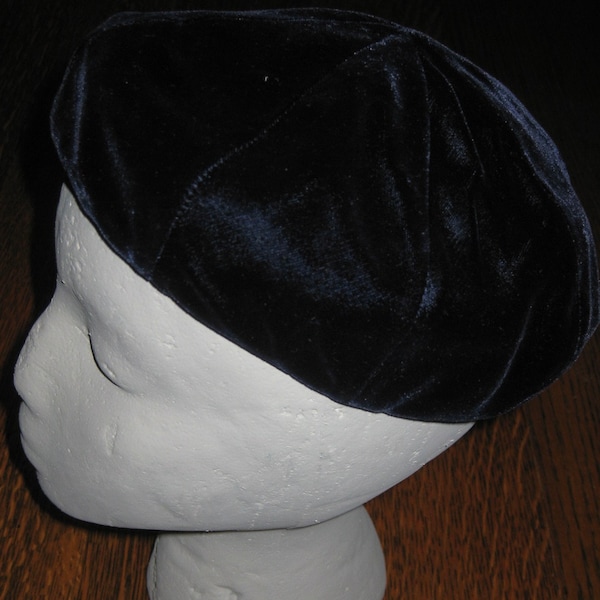 Black Velvet Beret - Etsy