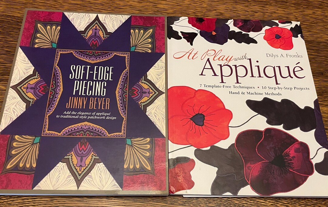 Lot of 2 Quilting Pattern Books: at Play With Applique and Soft-edge ...