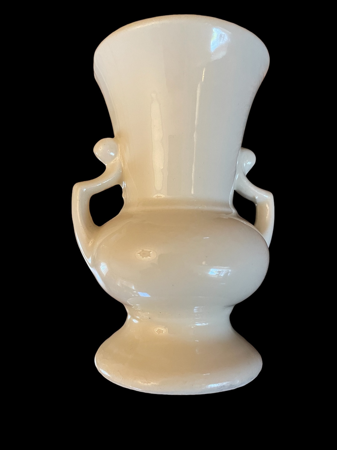 Vintage Creamy White Ceramic USA Pottery Small Vase, 3 Top Dia X 5 Tall ...