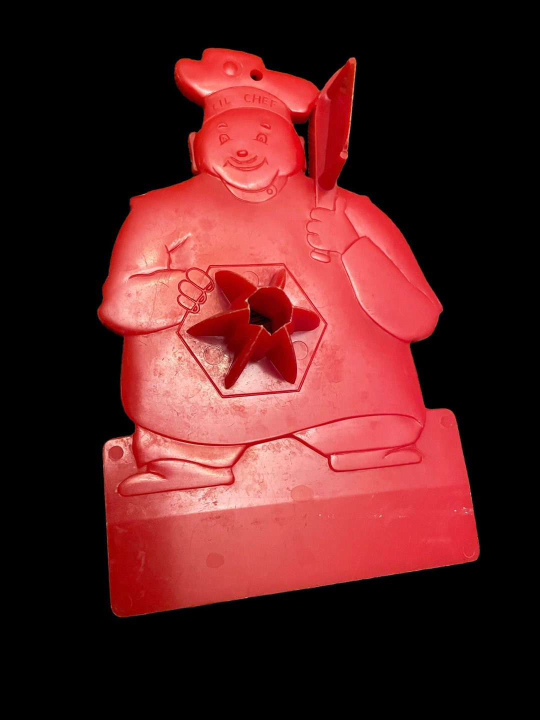 Vintage Red Hard Plastic Chef Juicer, Wall Hung - Etsy