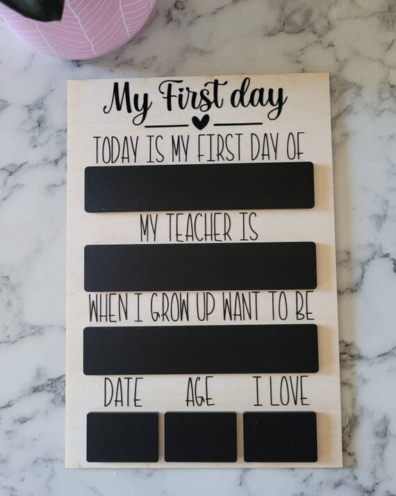First Day of School/kindy Board | Etsy