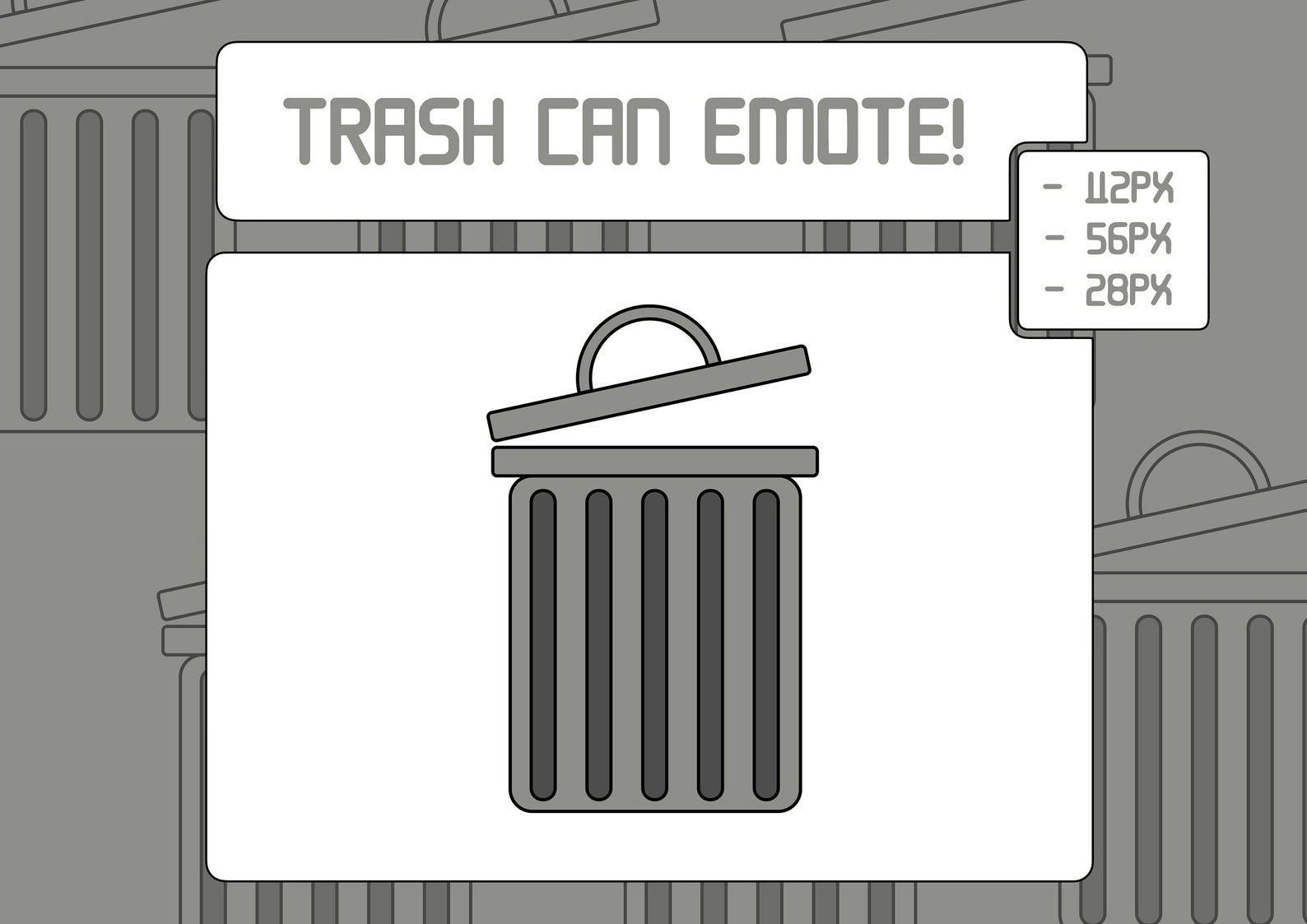 Trash Emote Twitch Emote Discord Emote Youtube Emote Streamer Emote ...